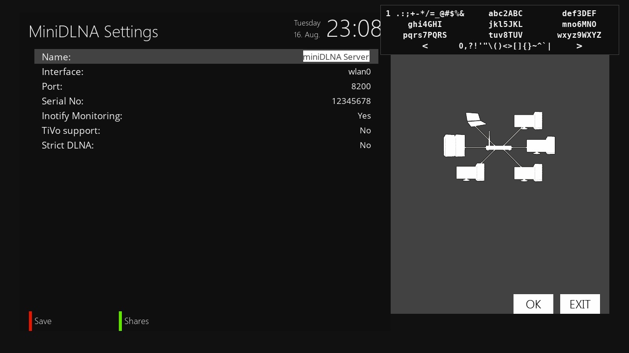 MiniDLNA Settings menu page `Save` button doesn't follow Green button standard · Issue #2475 ...