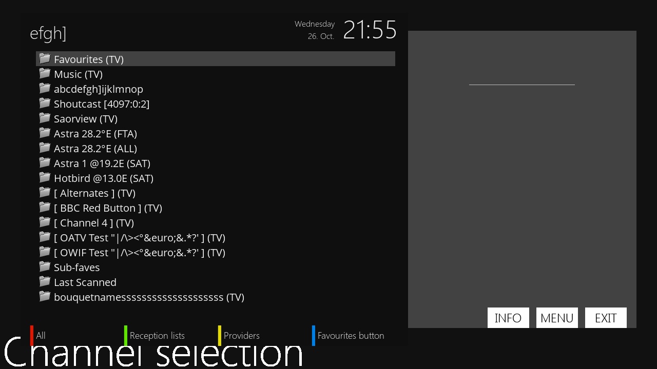 Channel list header title display quirk caused by `]` character · Issue #2621 · openatv/enigma2 ...