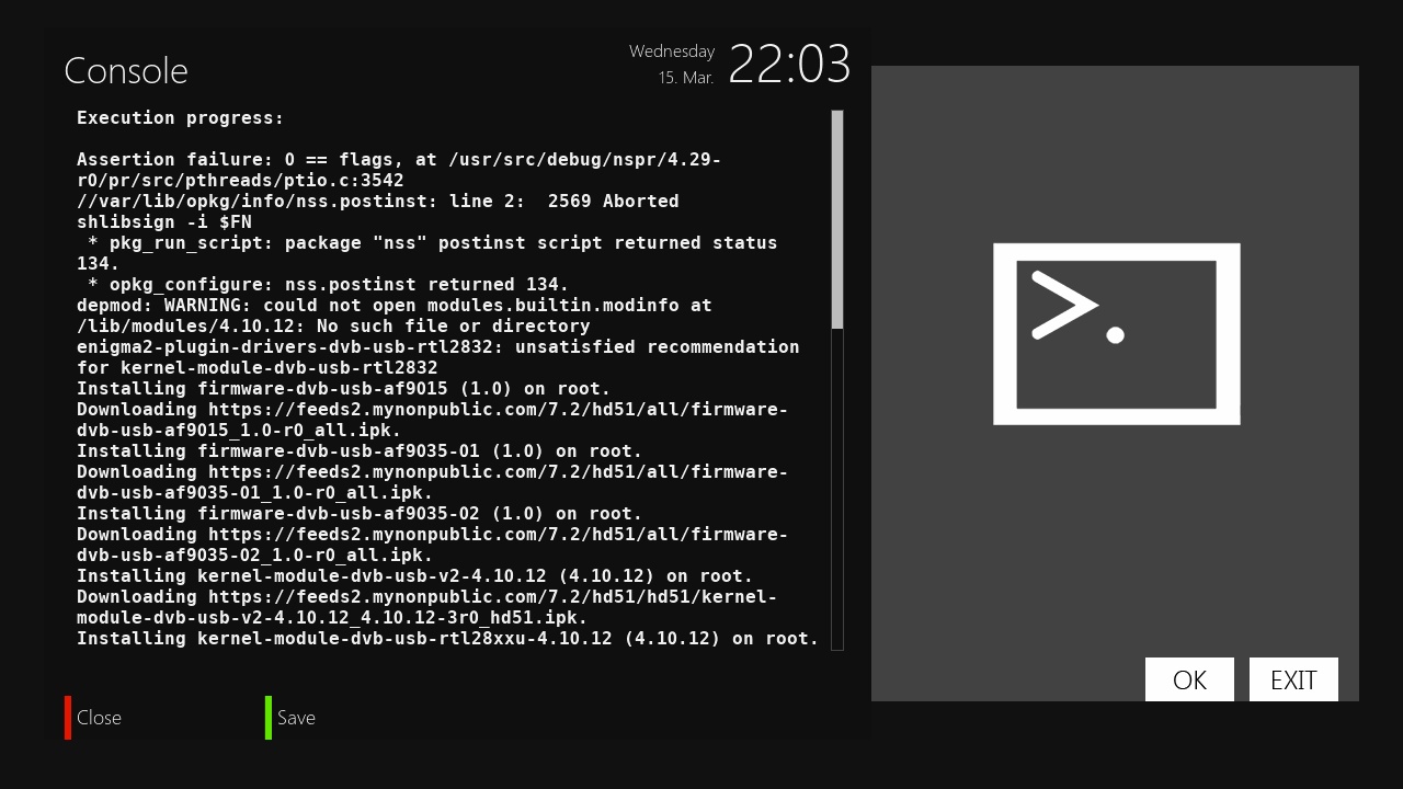 [Package/Plugin Manager] package "nss" postinst script returned status 134 · Issue #2628 ...