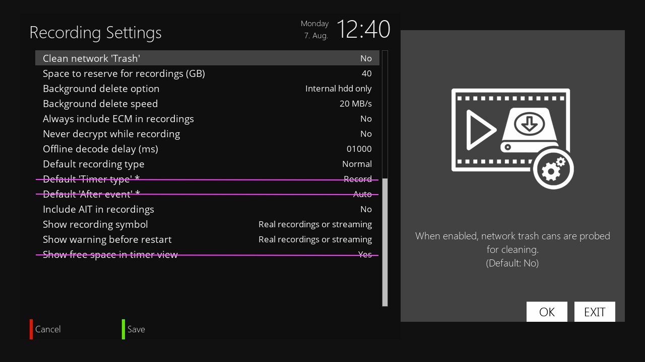 [DISCUSSION] Separate `Recording Settings` & `Timer Settings` · Issue #2996 · openatv/enigma2 ...