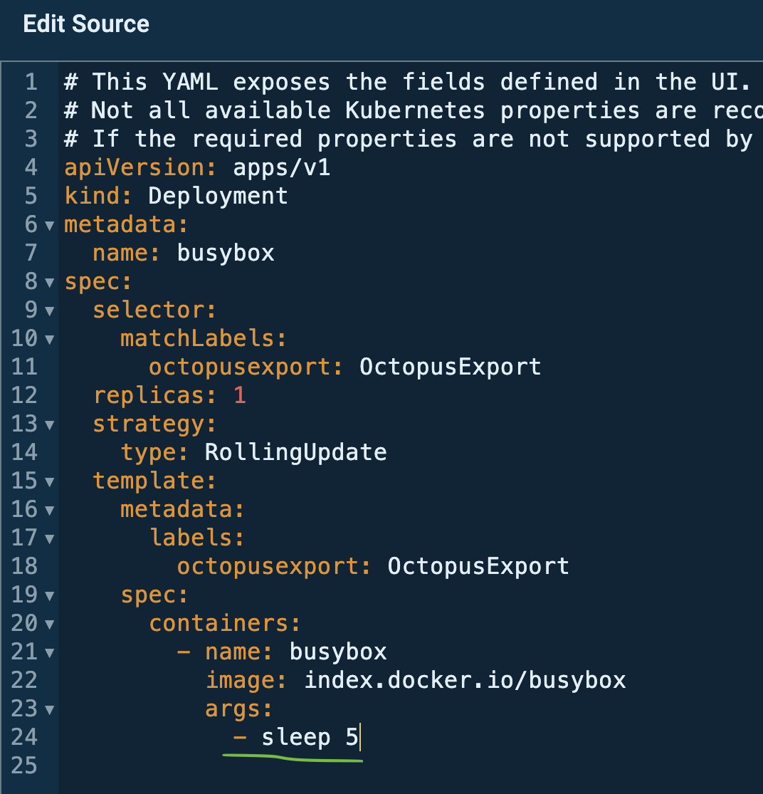 Deploy Kubernetes Containers Step Doesnt Read Command Arguments For 4381