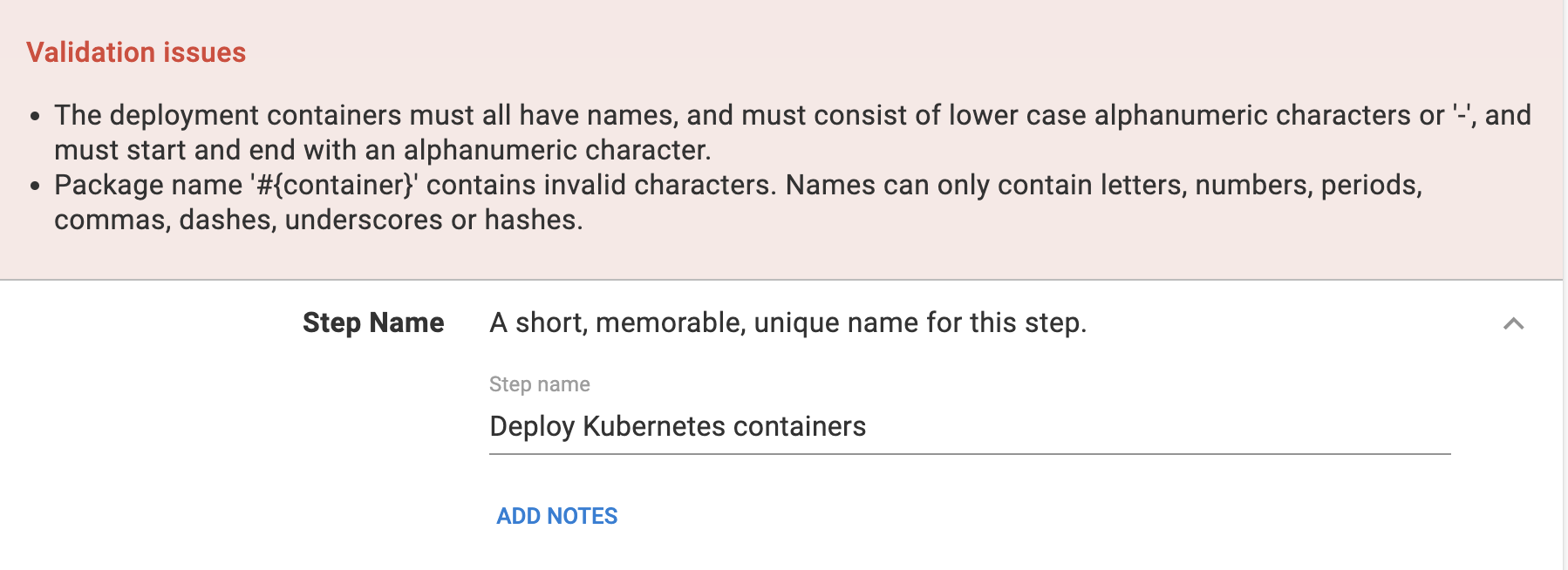 Add Support For Container Name Variables In Deploy Kubernetes Containers Step Template · Issue 