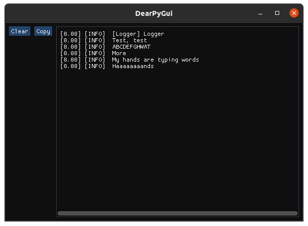 `filter=False` leads to Logger being displayed incorrectly · Issue #873 · hoffstadt/DearPyGui ...