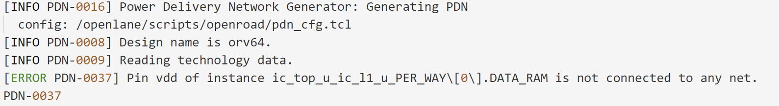 Pin vdd of instance xxx is not connected to any net · Issue #998 · The-OpenROAD-Project/OpenLane ...
