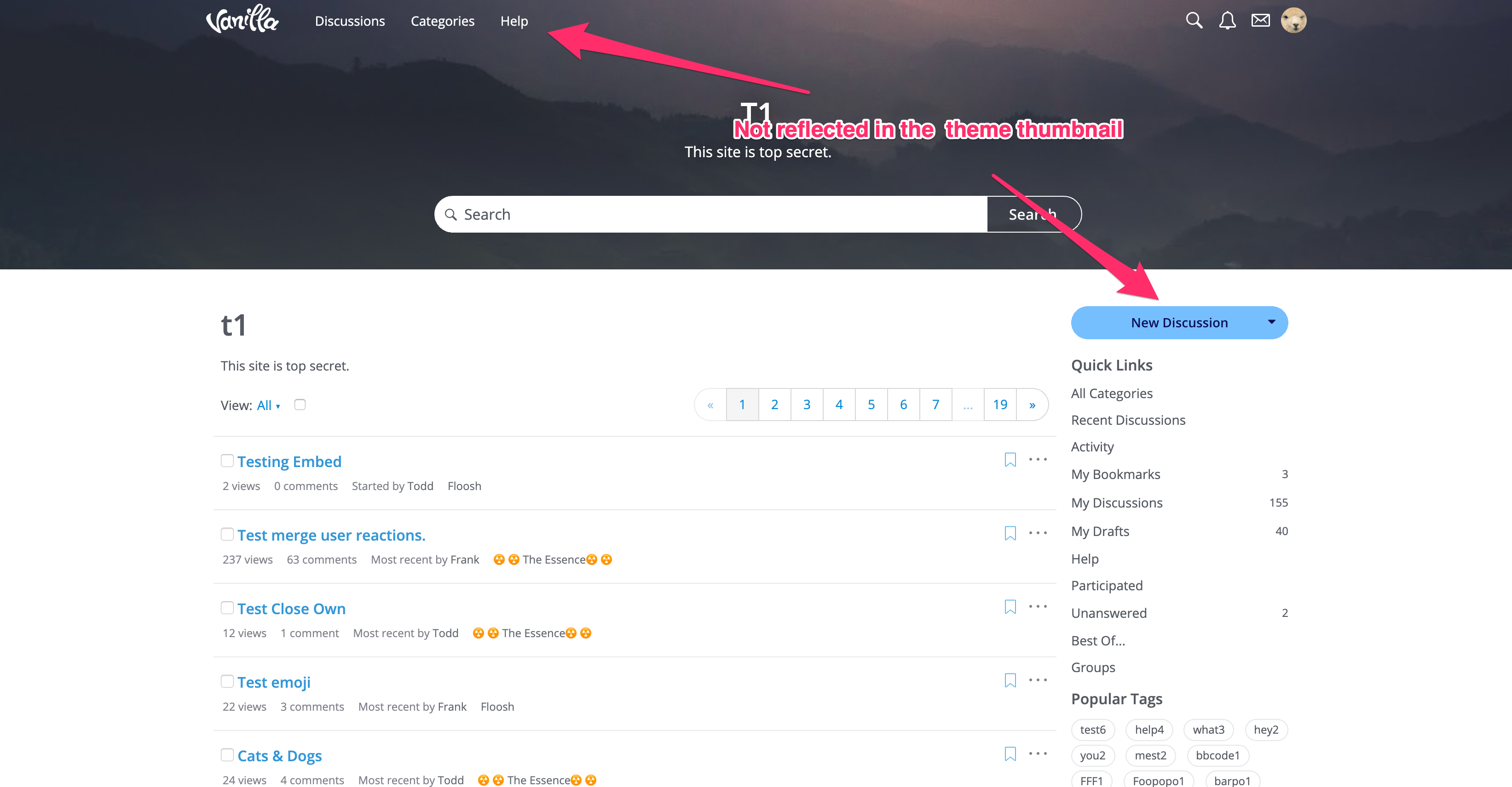 Theme Thumbnail Doesnt Respect All Color Variable Values · Issue 10459 · Vanillavanilla · Github 