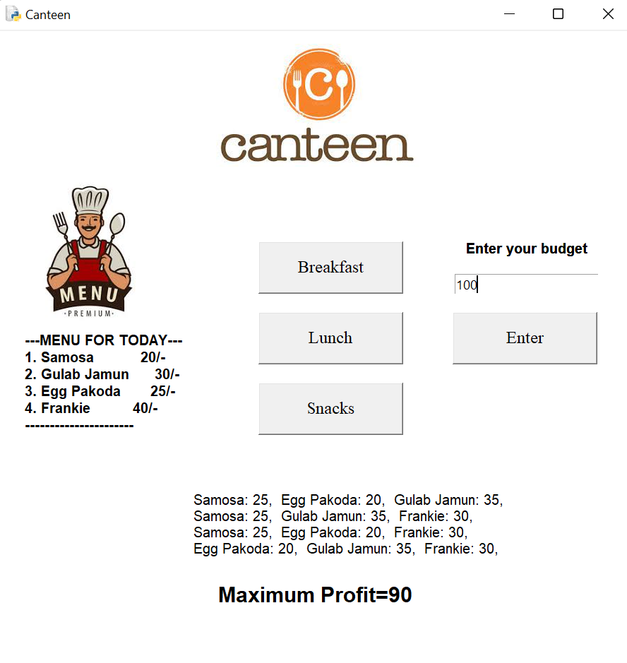 GitHub - Lalitha-Sowjanya/Diet-conscious-canteen-billing-system: This is a GUI based python ...