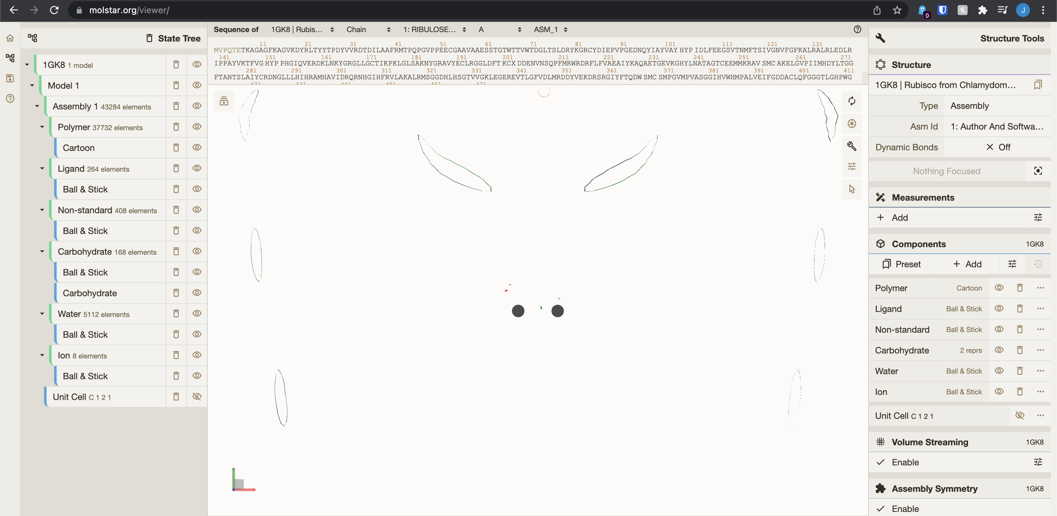 Camera Position for 1GK8 · Issue #318 · molstar/molstar · GitHub