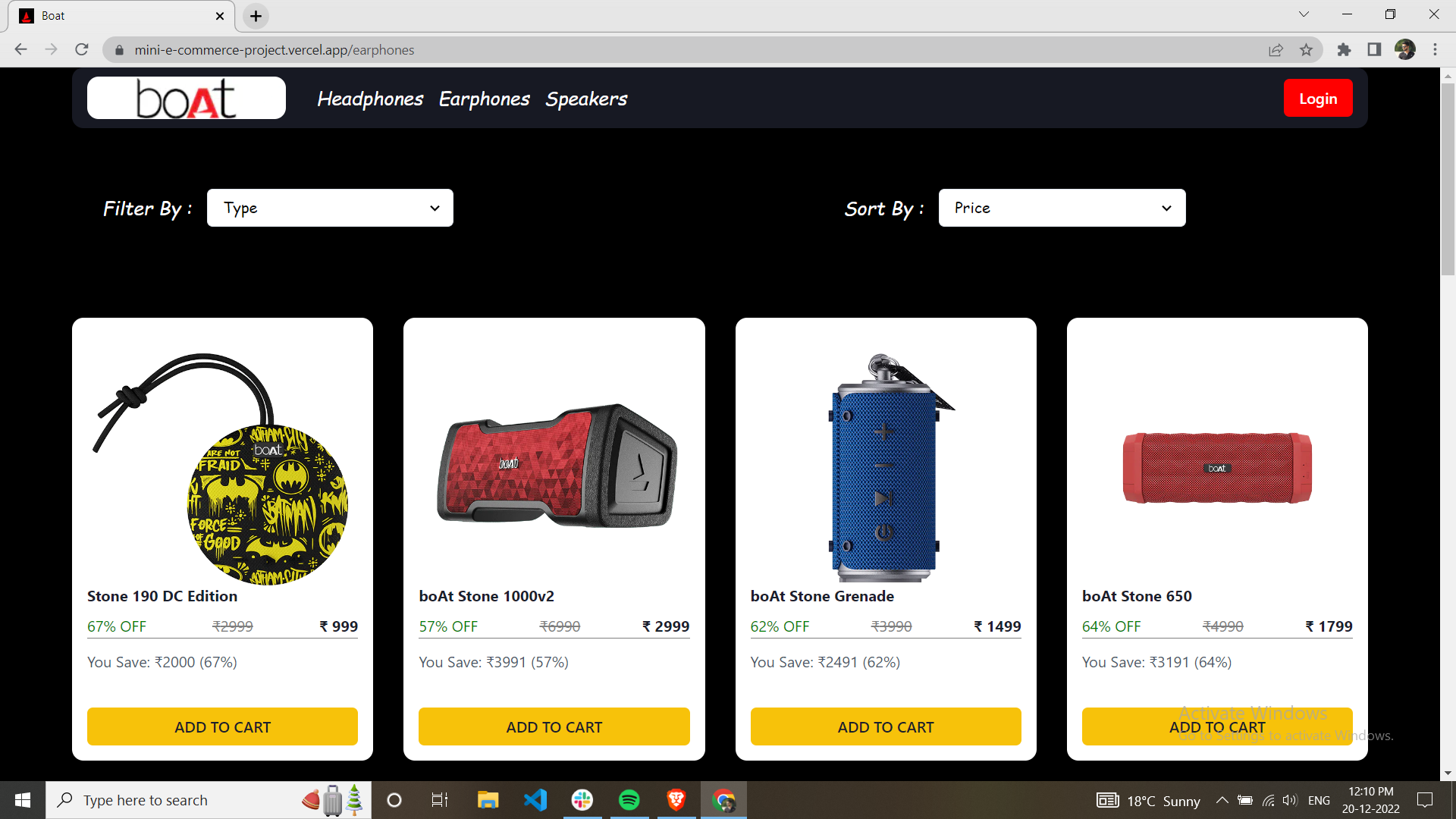 GitHub - parthdeshmukh2/Mini-E-Commerce-Project: Mini E-Commerce is a web application where you ...
