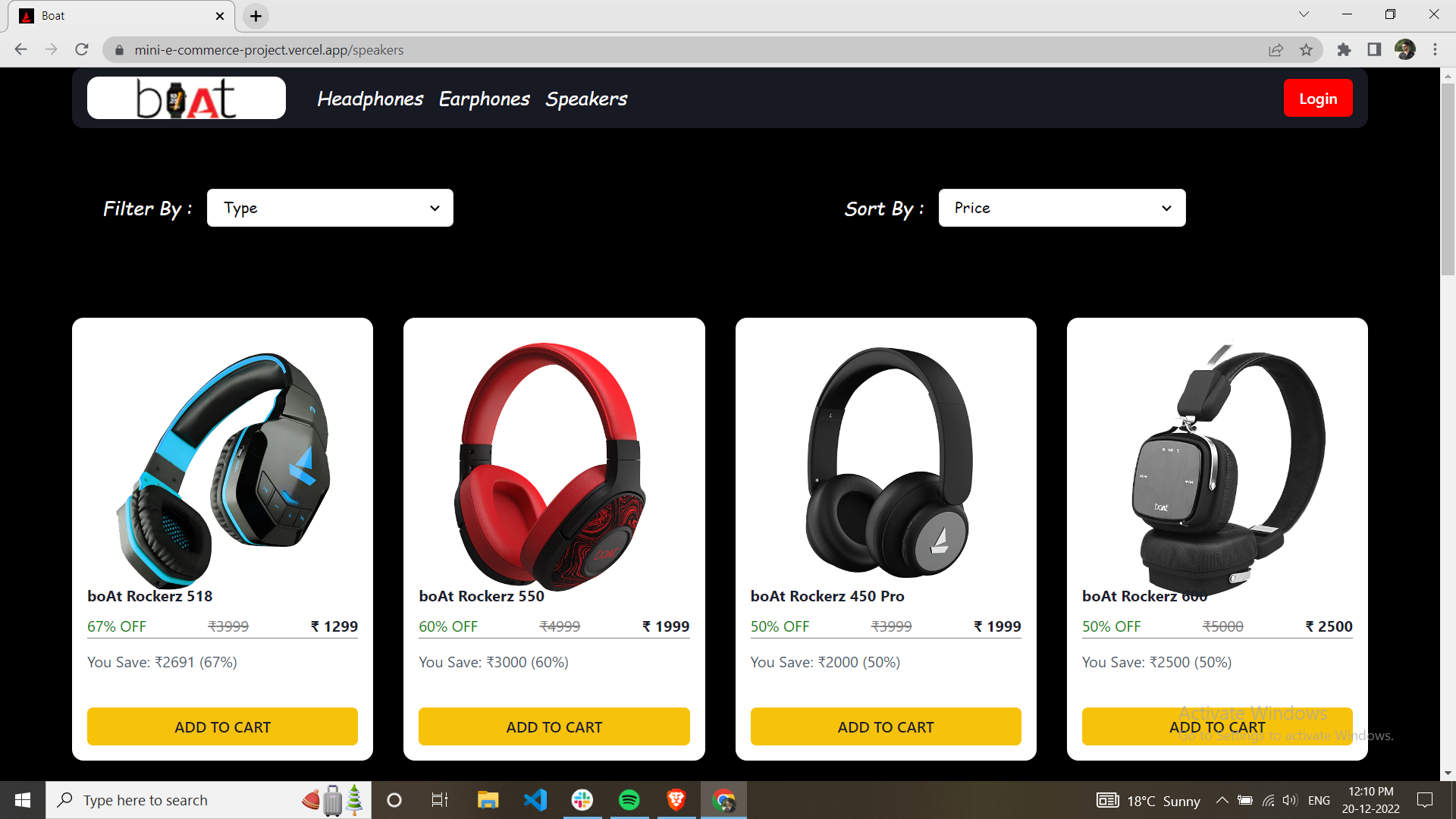 GitHub - parthdeshmukh2/Mini-E-Commerce-Project: Mini E-Commerce is a web application where you ...
