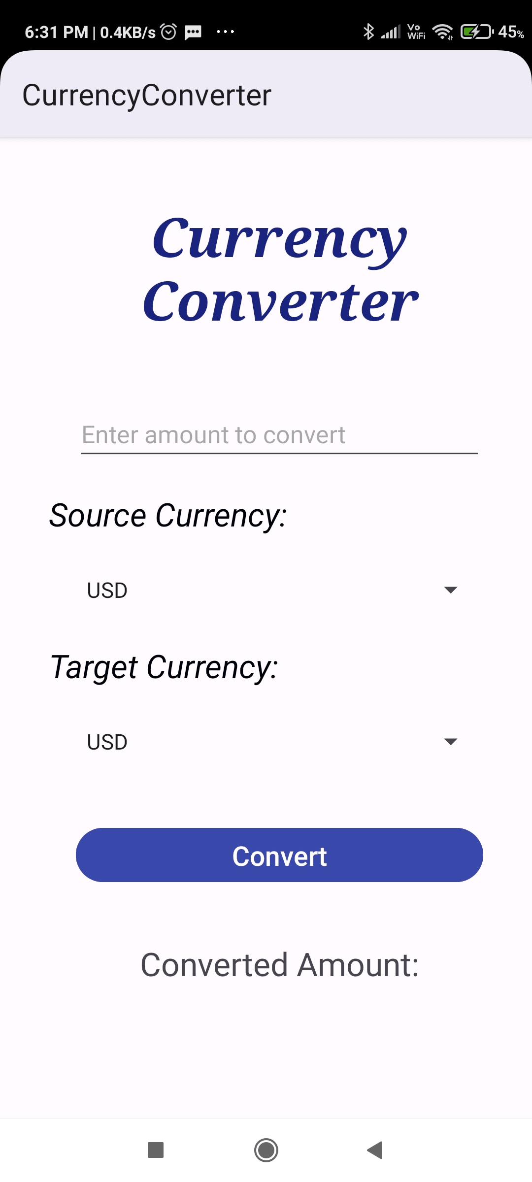 GitHub - GaurSundar/CurrencyConverter: A Currency Converter app that ...