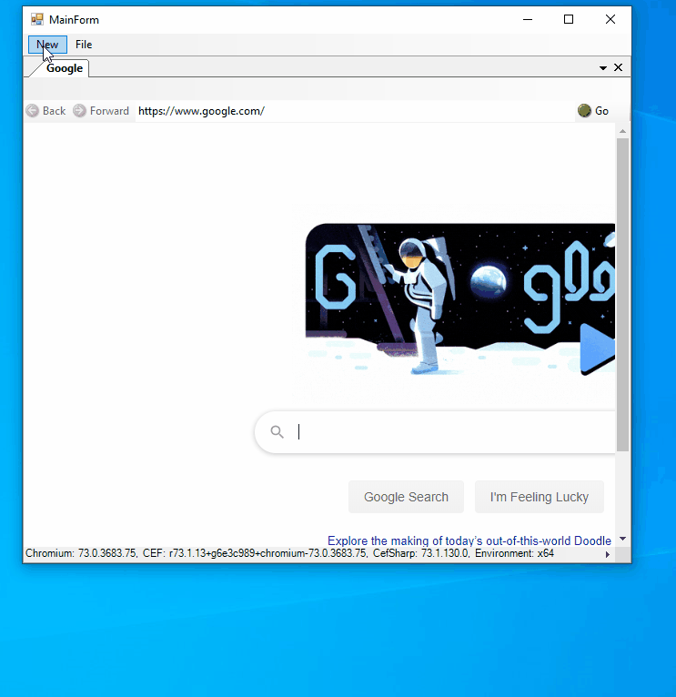 Winforms Browser Disappears When Floating Form To New Window · Issue 2840 · Cefsharp
