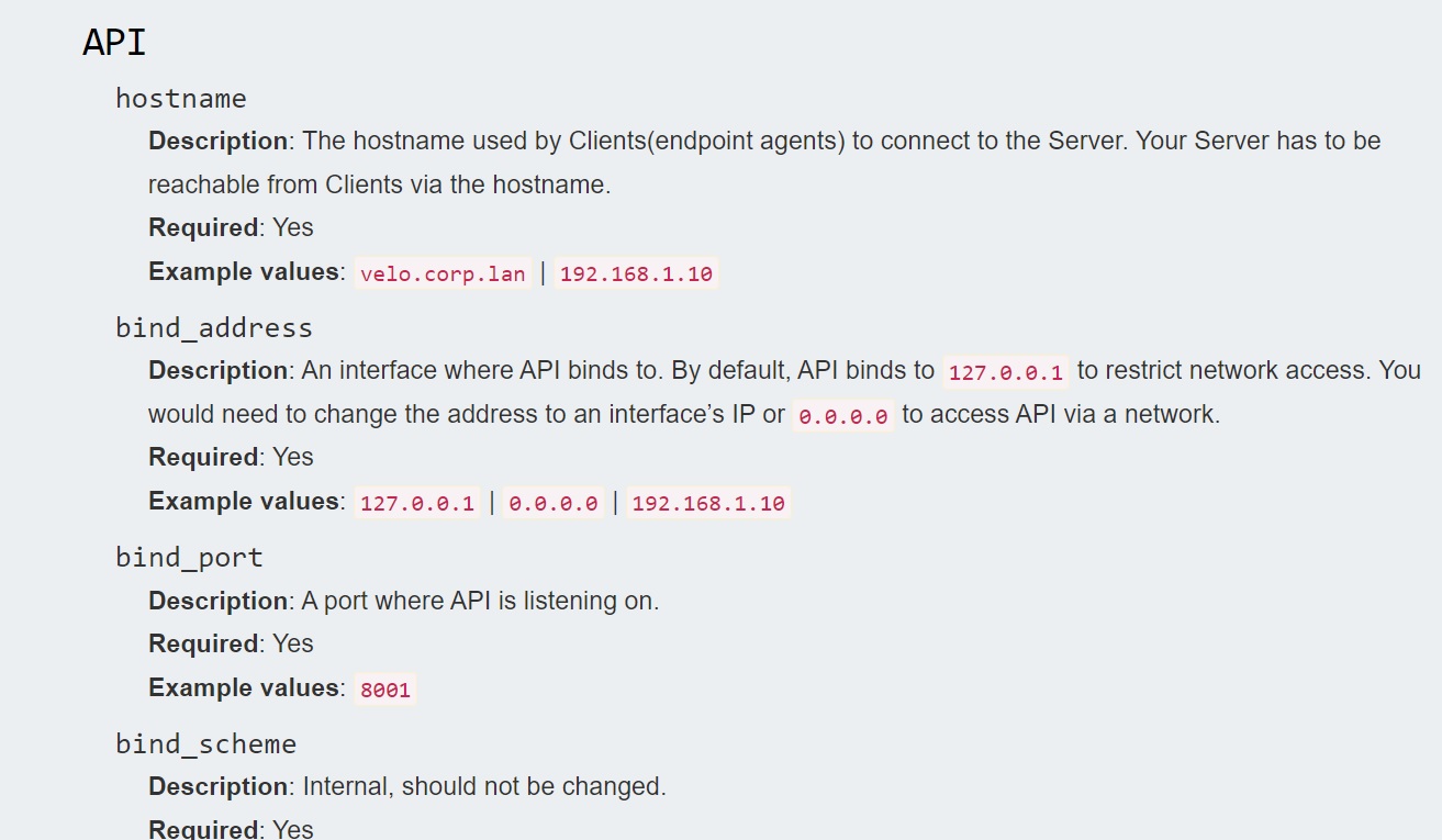 Configuration details within Deployment section · Issue #420 · Velocidex/velociraptor-docs · GitHub