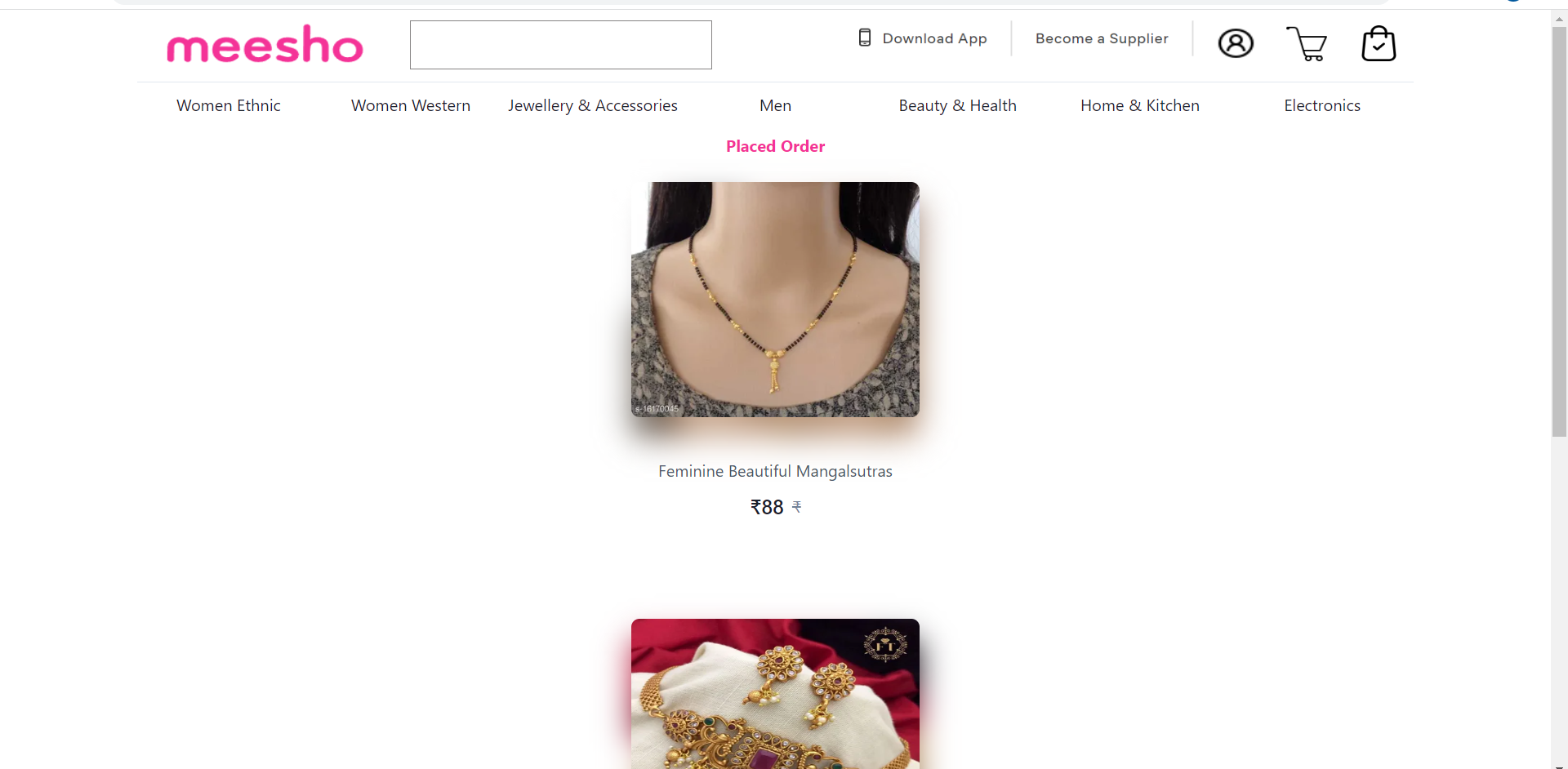 GitHub - minakshikalambe/unit6_project: Clone of meesho.com this was my 6th unit project. I ...