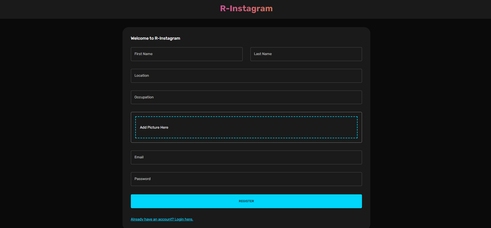 GitHub - iam-riyaz/R-Instagram: A personalized social media app user have to register along with ...