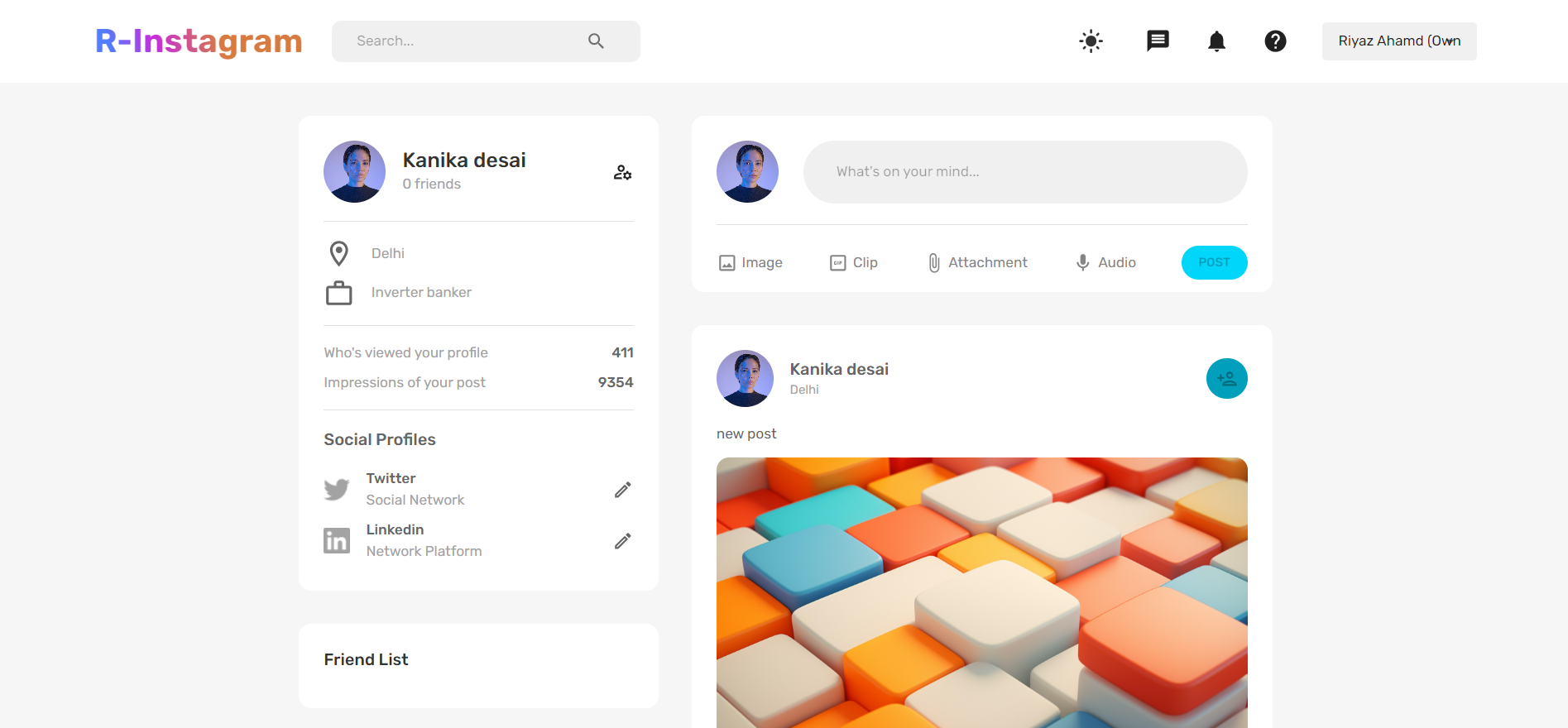 GitHub - iam-riyaz/R-Instagram: A personalized social media app user have to register along with ...