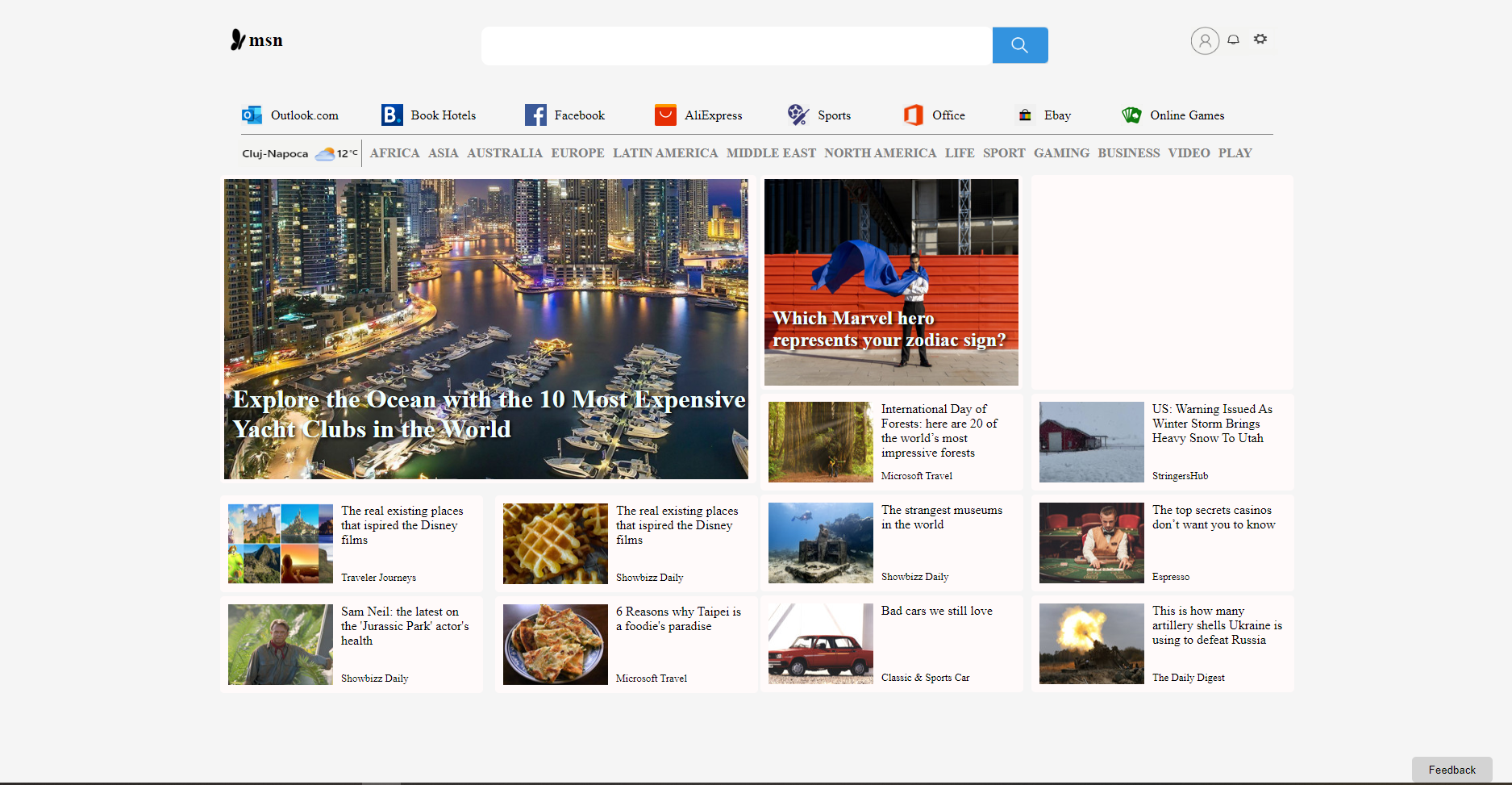 GitHub - D17AN/MSN-Homepage-Clone: Non-functional replica of the MSN homepage using HTML + CSS