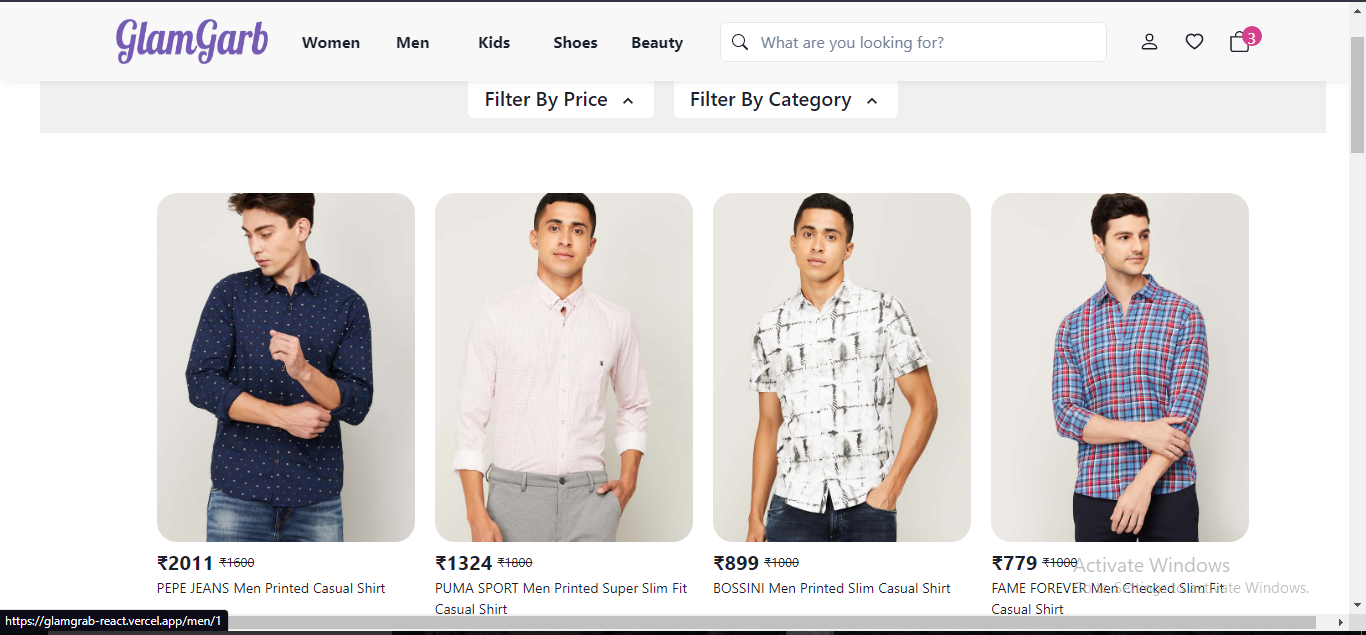 GitHub - Abhii-07/React-ecommerce-app: GlamGrab is an e-commerce website inspired by the popular ...