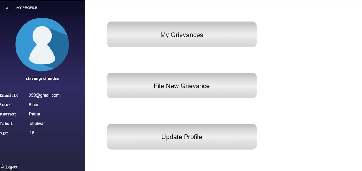 GitHub - shivangi806/Grievance-Portal