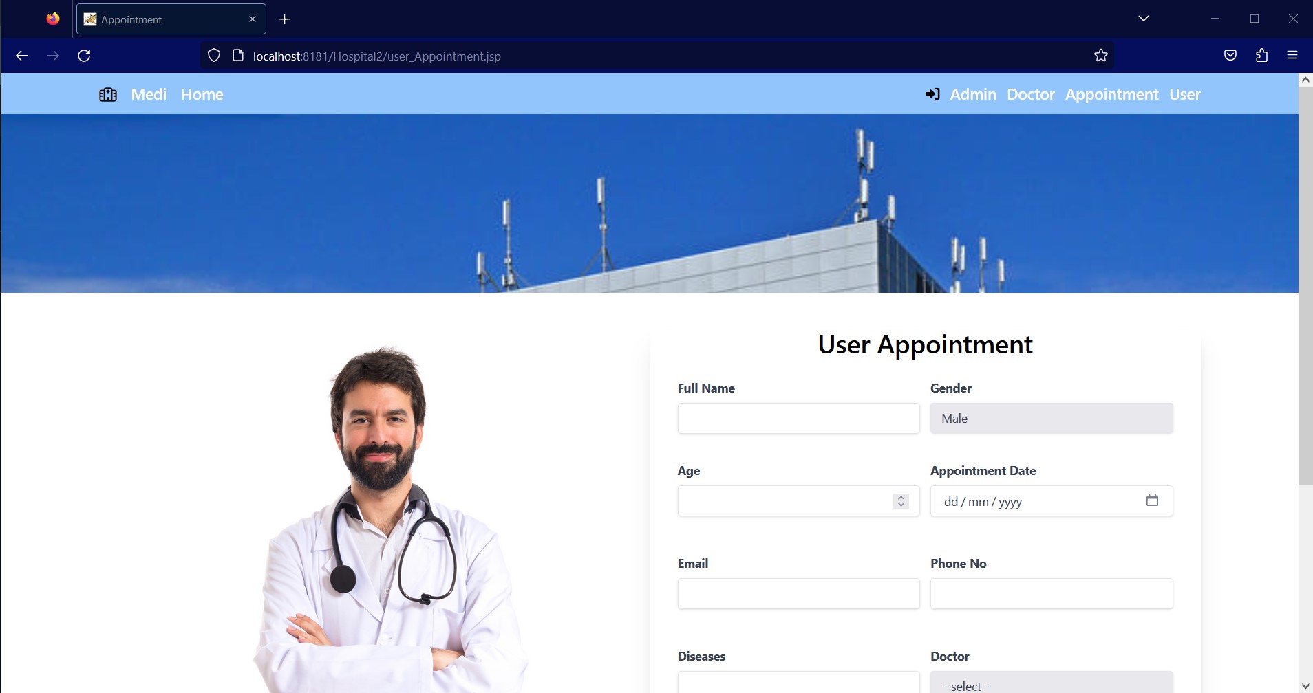 GitHub - neerajjangid12/Hospital-mangement: Hospital management website ...