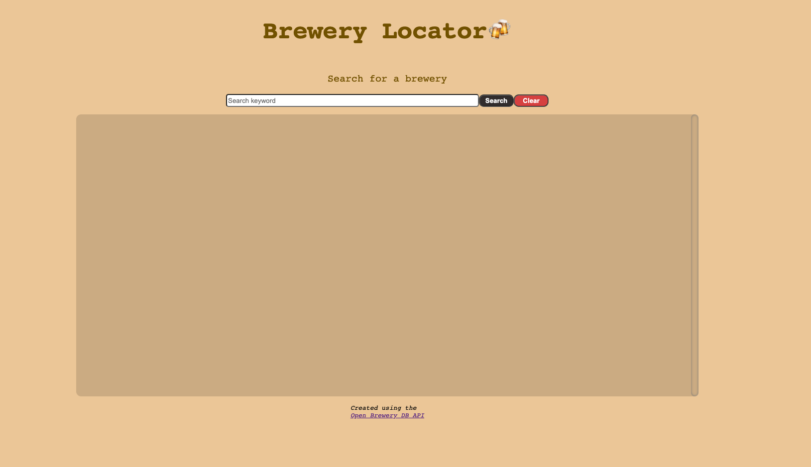 GitHub - lawofambak-random-playground/Brewery-API: Brewery Locator