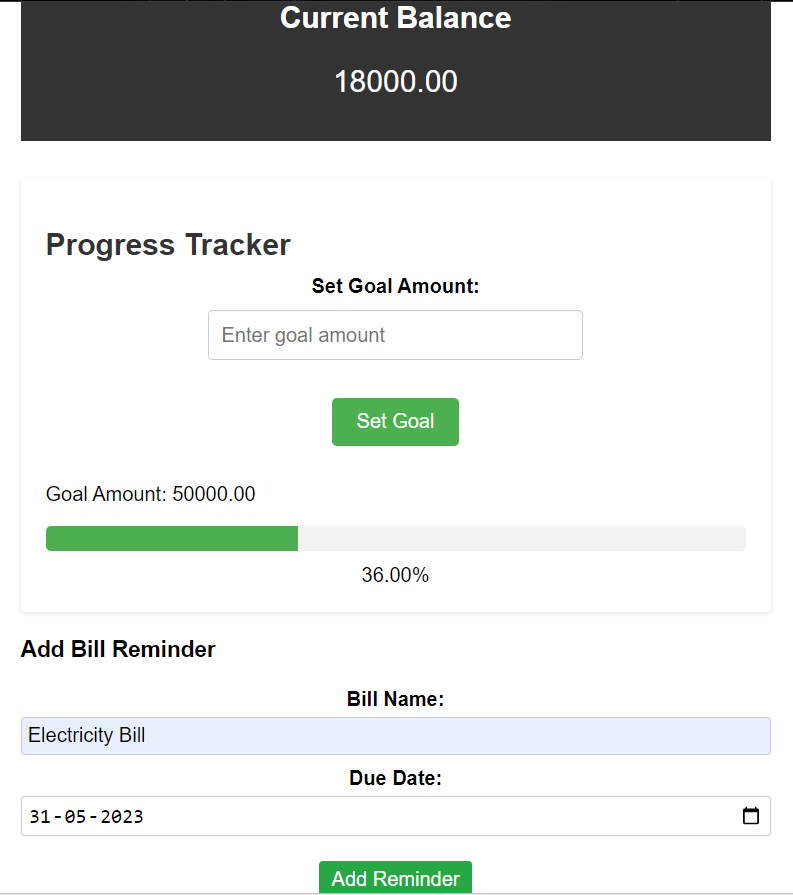 GitHub - AashiGoel/Personal-Finance-Tracker: Track your income, expenses, and financial goals ...