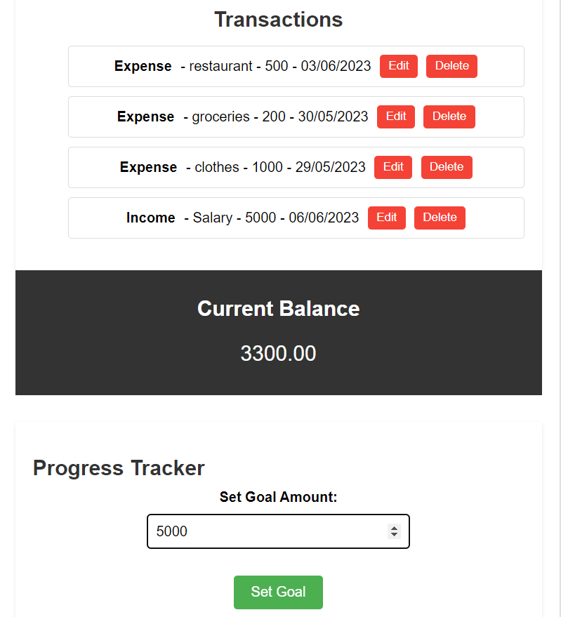 GitHub - AashiGoel/Personal-Finance-Tracker: Track your income ...