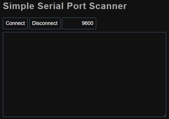GitHub - NjalNilum/simple-serial-port-scanner: Read in hand scanners directly from the browser ...
