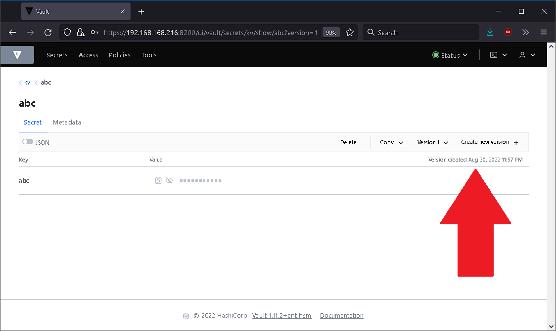 UI: Display "created_time" for kv v2 · Issue #6215 · hashicorp/vault · GitHub