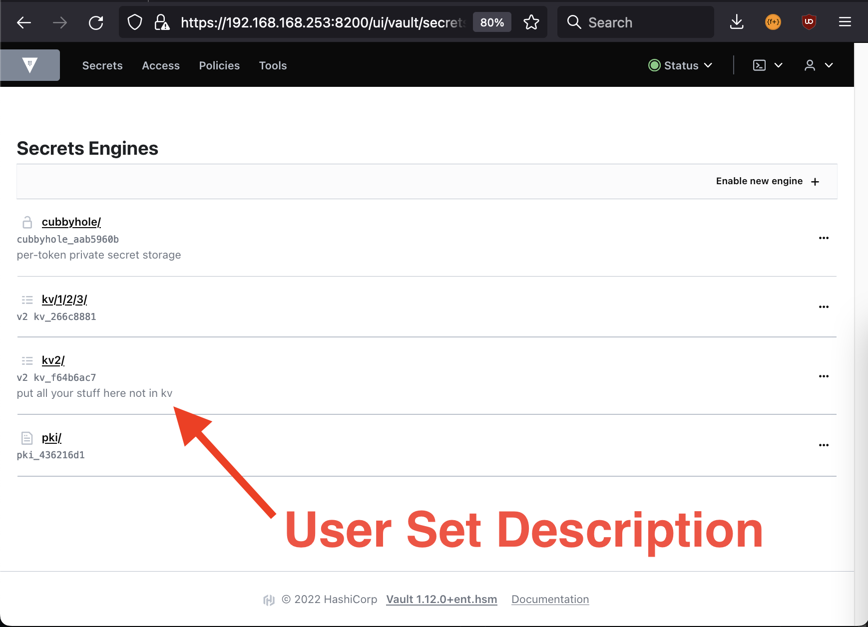Display auth method description on Vault UI Login Page · Issue #6120 · hashicorp/vault · GitHub