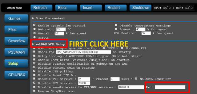 Admin FTP Password 1.47.21 Dex 4.84 · Issue #203 · aldostools/webMAN-MOD · GitHub