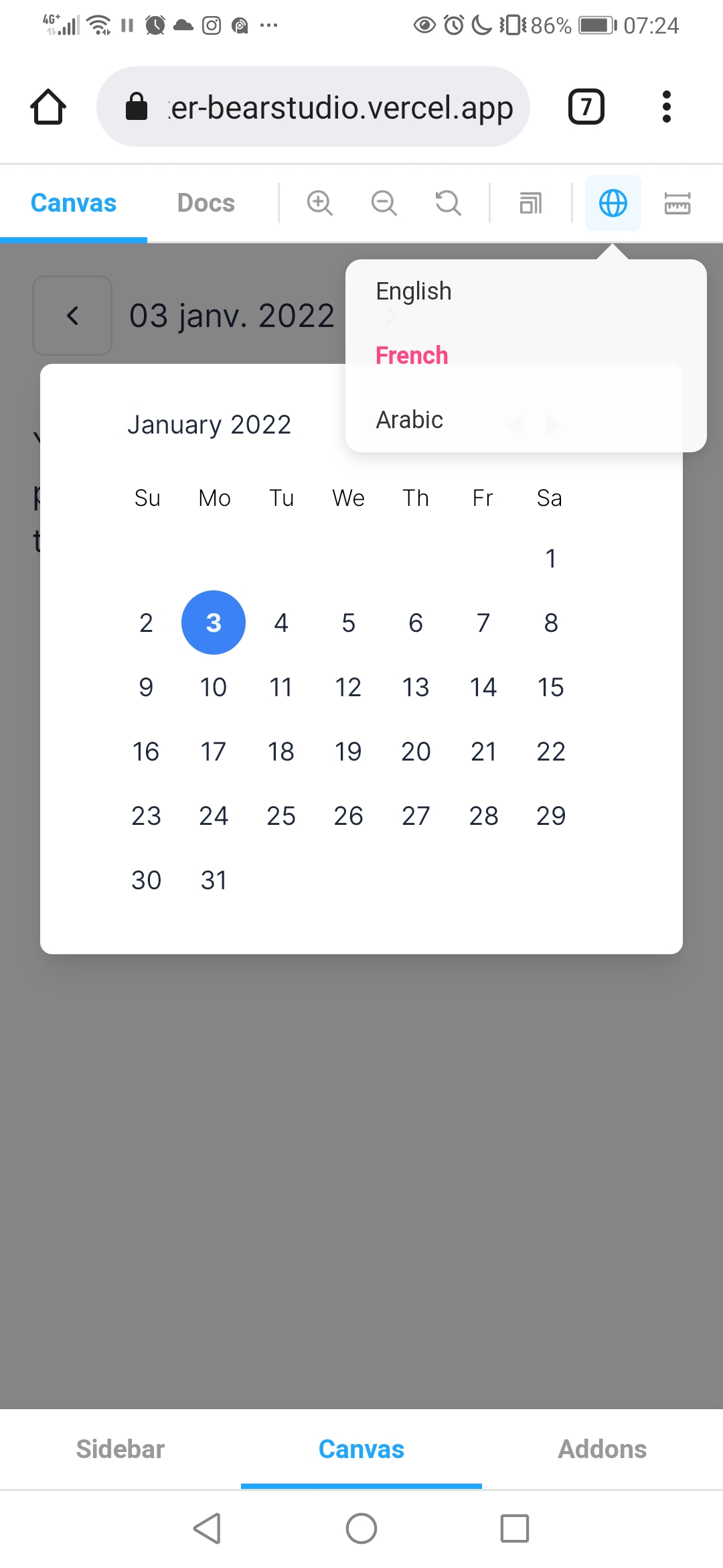 It seems that date selector is not translated · Issue #139 · BearStudio/start-ui-web · GitHub