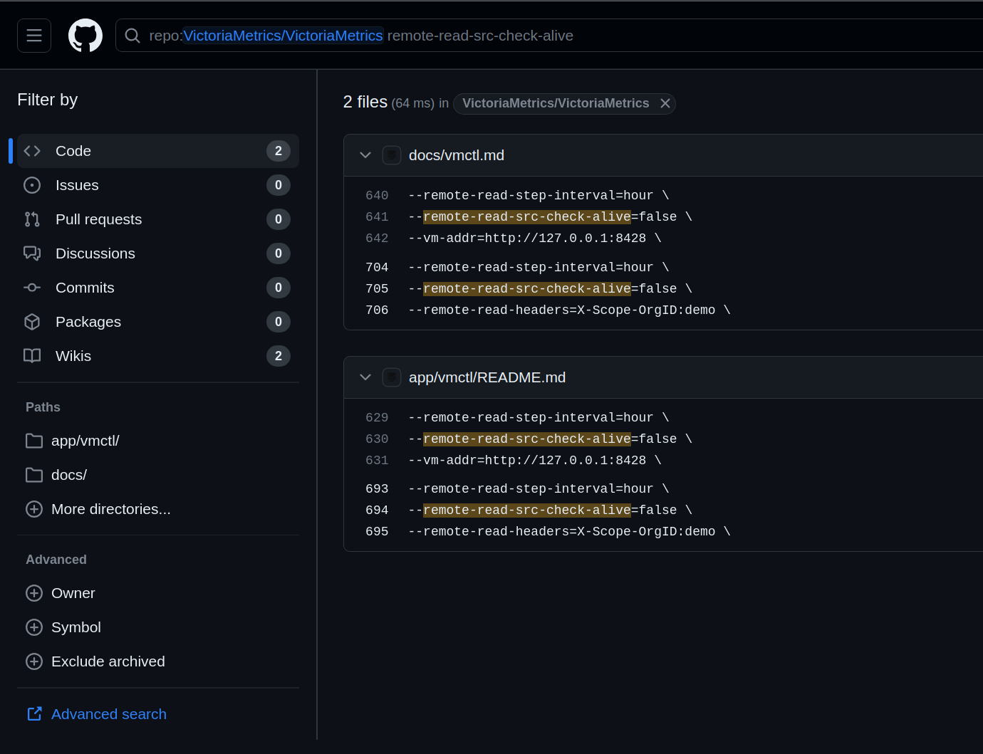 docs: non-existent flag --remote-read-src-check-alive · Issue #4552 ...