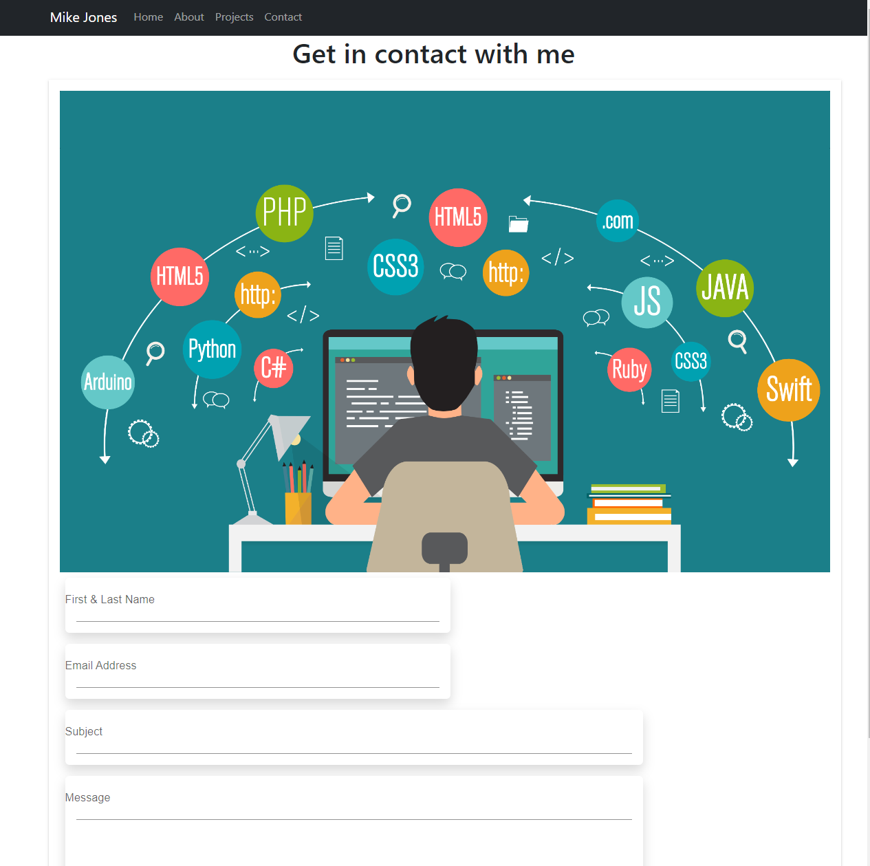 GitHub - mwjones2186/Portfolio2.0: This is a demonstration of my portfolio. Info about me ...