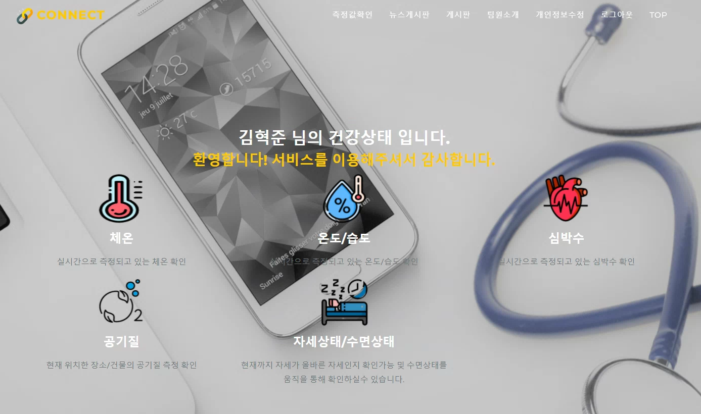 GitHub - 2022-SMHRD-KDT-IoT-1/-connect: 생체 측정 센서를 IOT에 적용