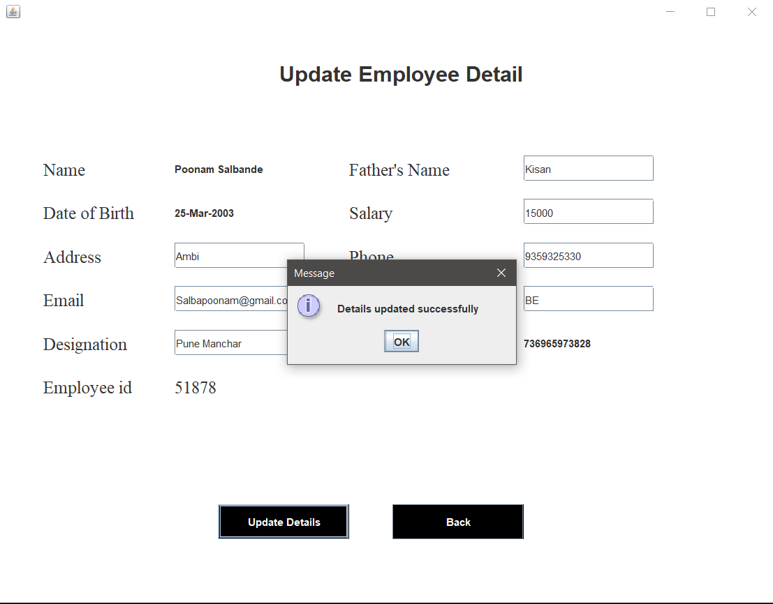 GitHub - Salbapoonam/Employee-Management-System: This is Database Management Project.