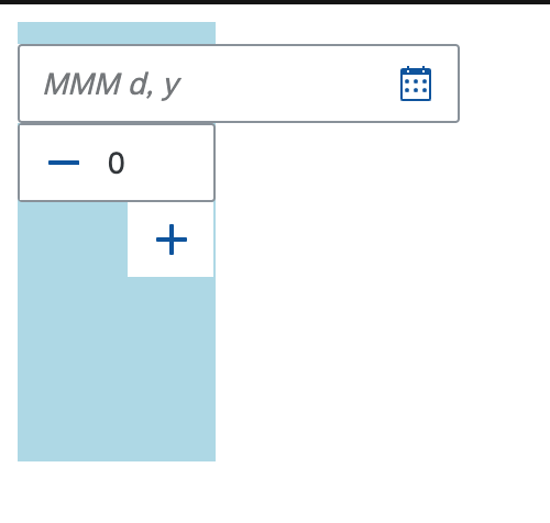 DatePicker & StepInput: Setting `min-width` is not possible or causing elements to overflow ...