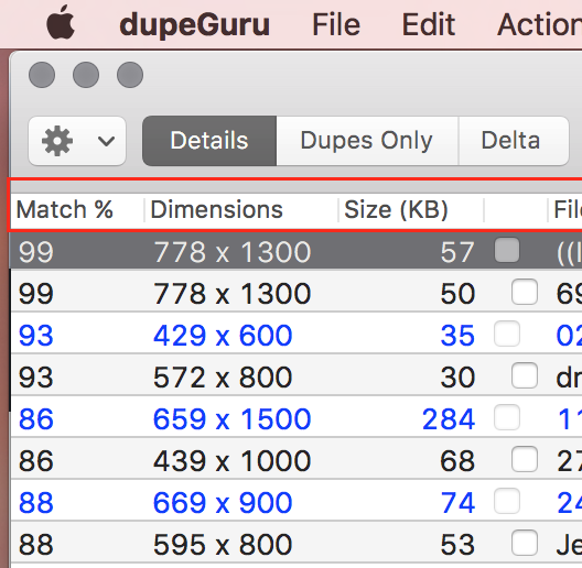 user ordering of column headings is resetted each new search. · Issue #463 · arsenetar/dupeguru ...