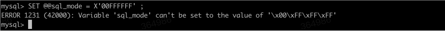 [Bug]: SET @@sql_mode = X'00FFFFFF' unexpected error · Issue #1034 ...