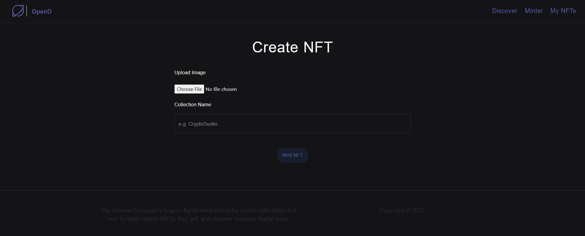 GitHub - abdreams/OpenD-NFT-Marketplace: A NFT marketplace where users ...