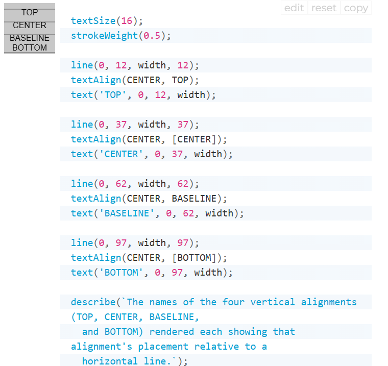 Example Not Working Correctly In Textalign Reference · Issue 6056 · Processing P5 Js · Github