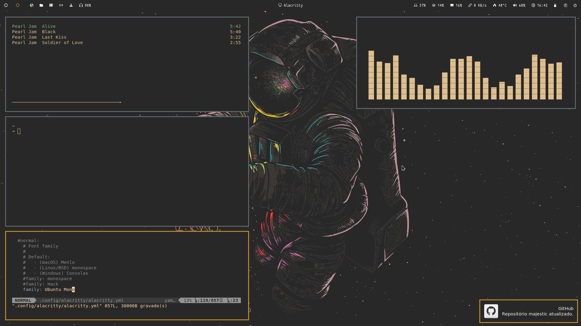 glitches in alacritty terminal · Issue #356 · karlstav/cava · GitHub