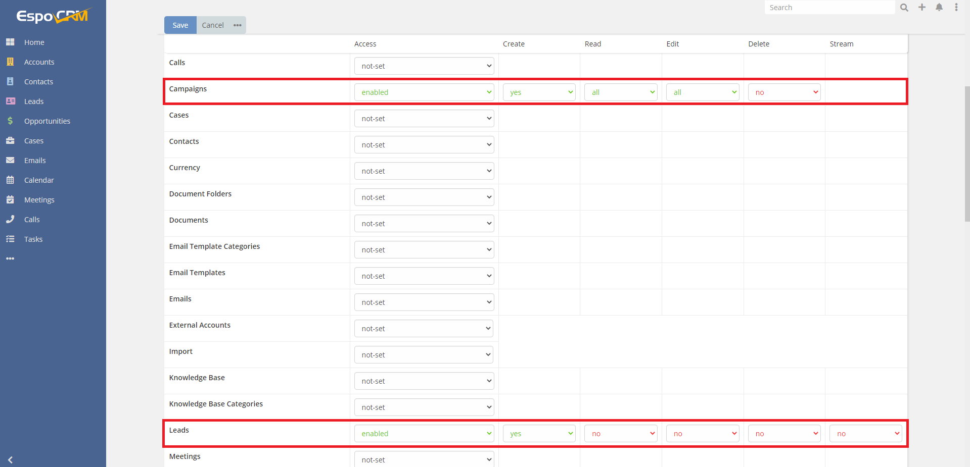 Bottom panel still shows but throw '403: Access denied' · Issue #2509 · espocrm/espocrm · GitHub