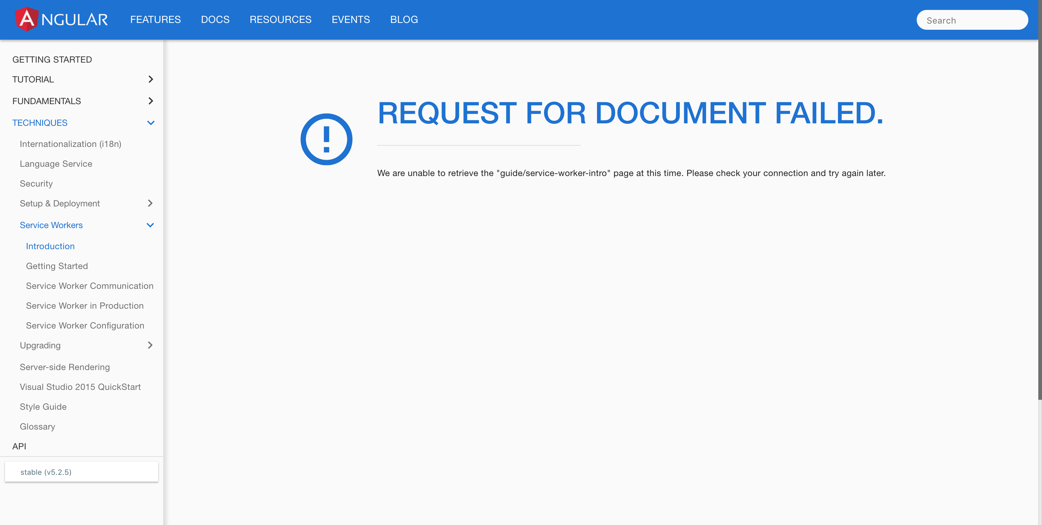 Document Not Found For Service Workers · Issue 22242 · Angularangular