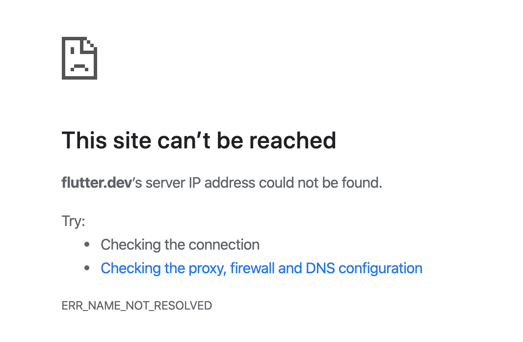Flutter Website Appears To Be Down Several Days Server Ip Address Cannot Be Reached · Issue