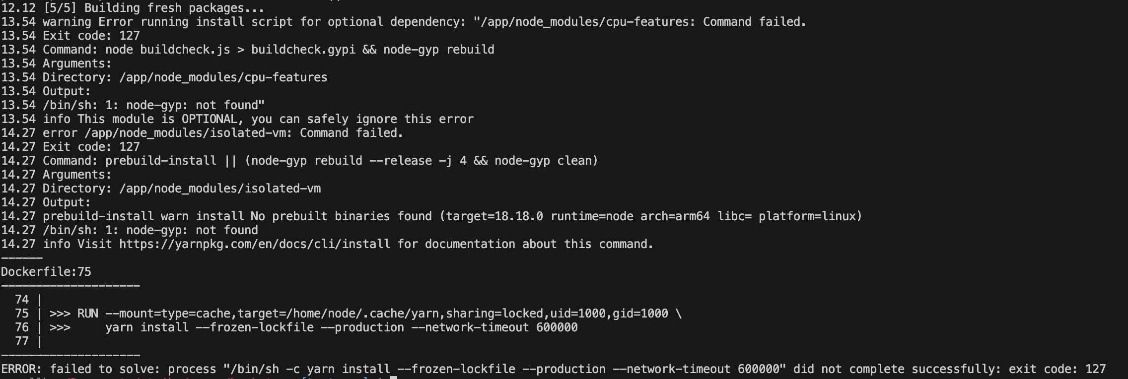 🐛 Bug Report: Docker Build Failure · Issue #20113 · backstage/backstage · GitHub