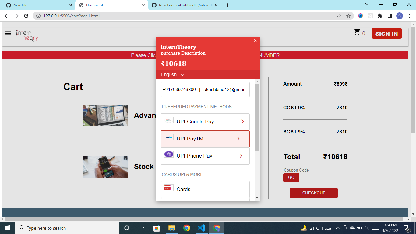 GitHub - akashbind12/intern_theory_clone_project: Developed clone of interntheory.com website ...