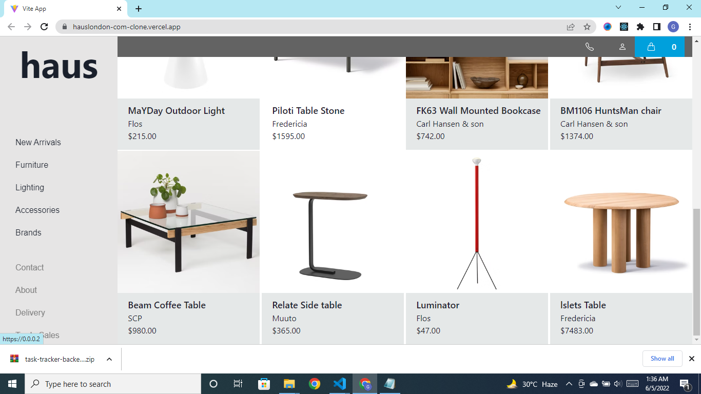 GitHub - akashbind12/hauslondon.com_clone: hauslondon.com is ecommerce website selling furniture ...