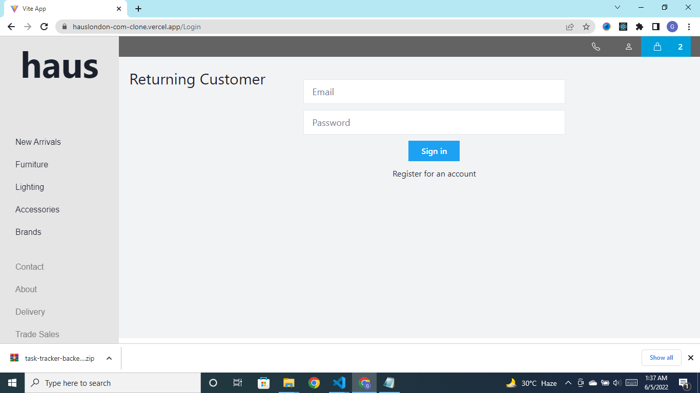 GitHub - akashbind12/hauslondon.com_clone: hauslondon.com is ecommerce website selling furniture ...