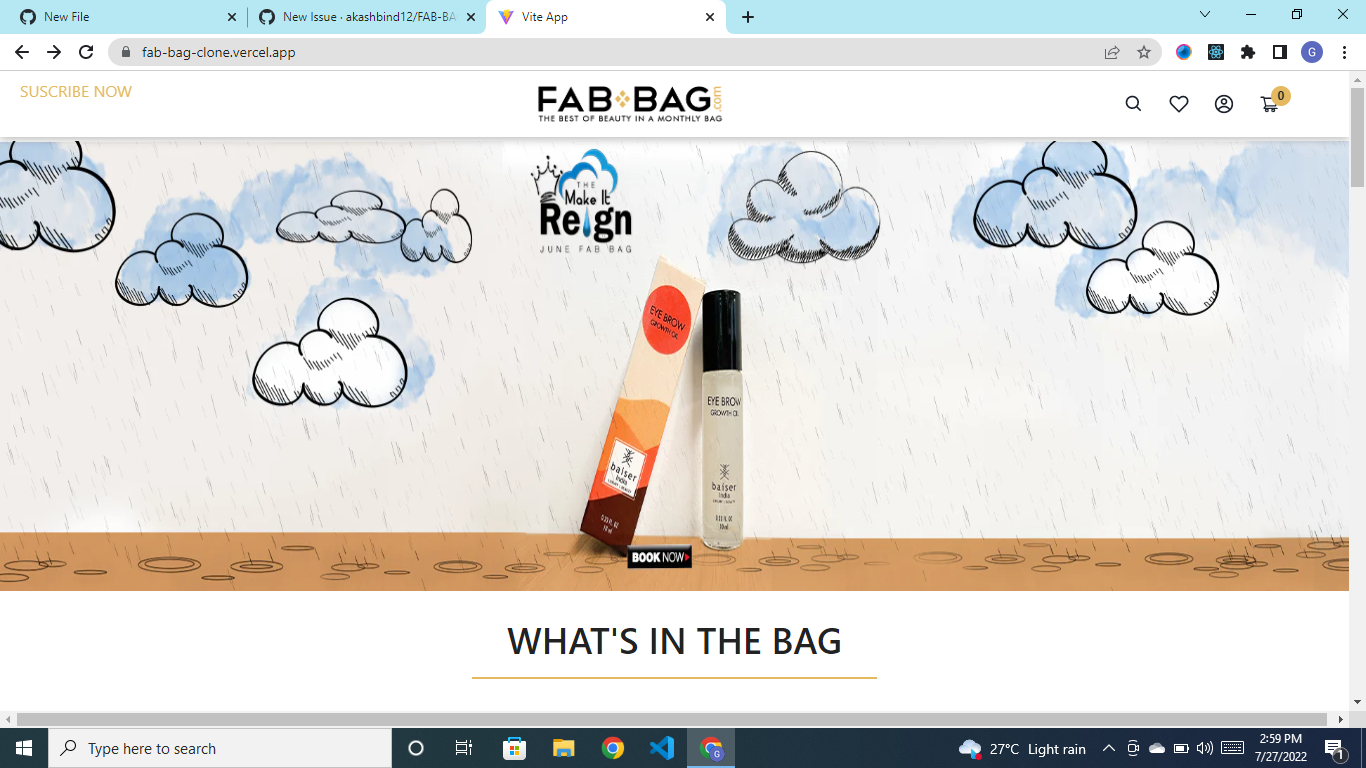 GitHub - akashbind12/FAB-BAG_clone: developed fabbag.com clone using React, Redux and Thunk. It ...
