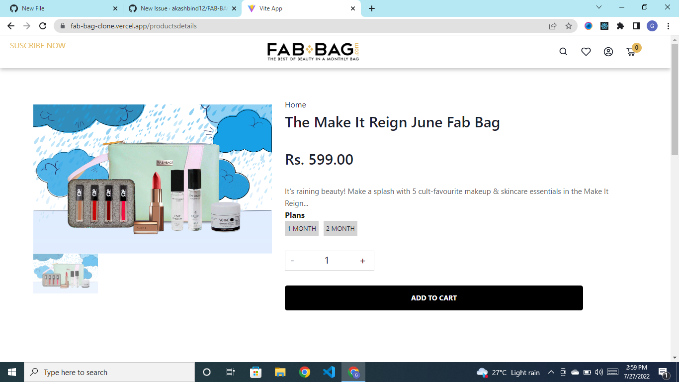 GitHub - akashbind12/FAB-BAG_clone: developed fabbag.com clone using React, Redux and Thunk. It ...